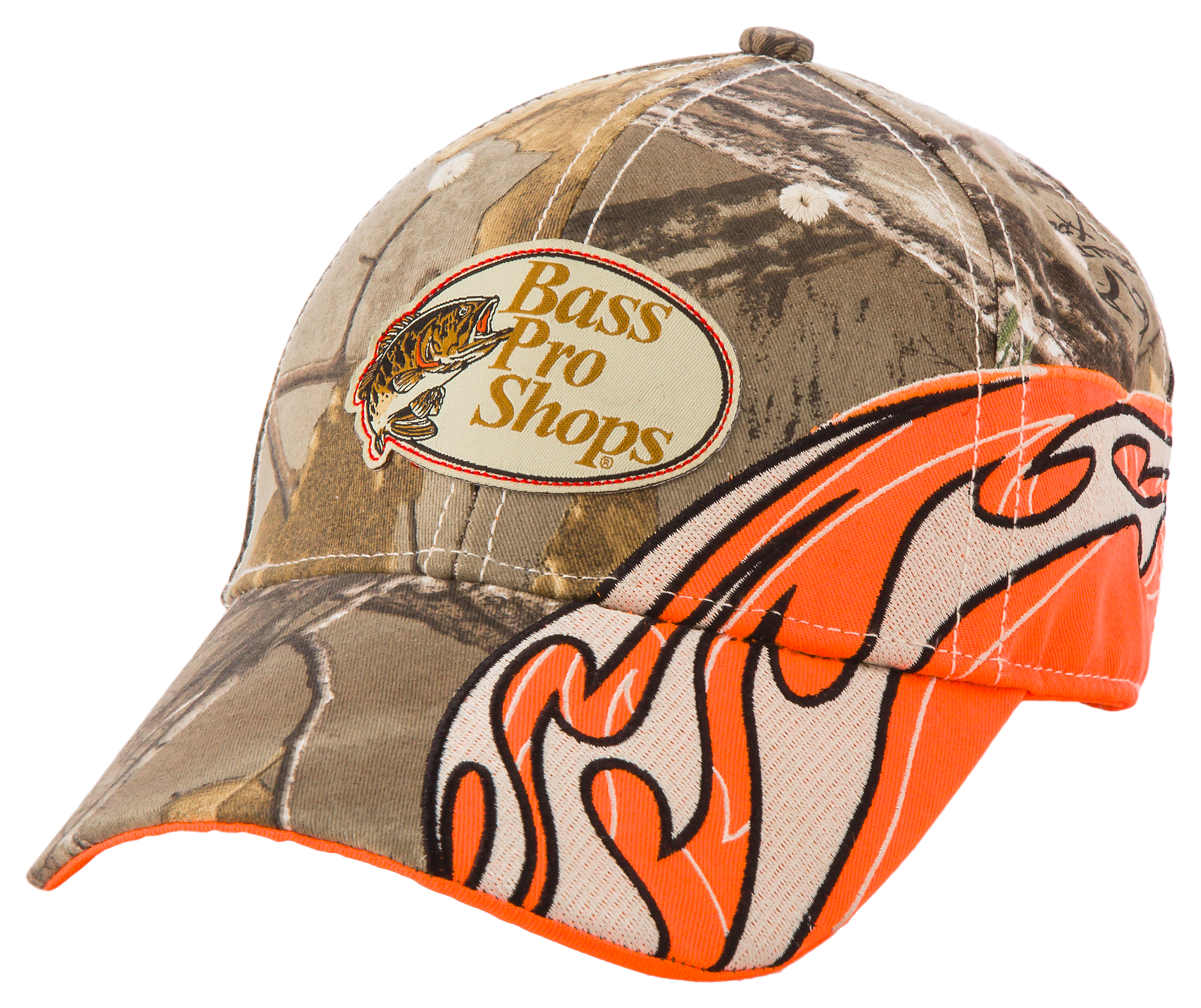 Bass Pro Shops Camo Flames Woven Label Cap | Bass Pro Shops